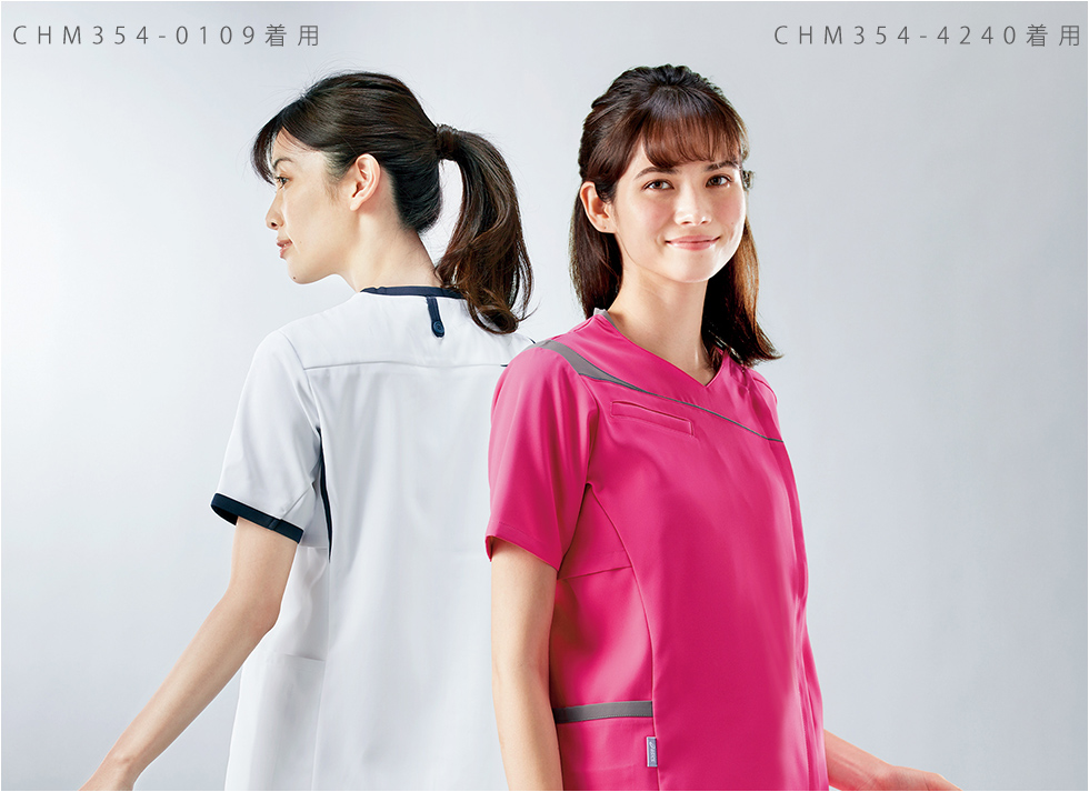 【アシックス】レディススクラブCHM354 ジップアップ【ASICS】 白衣屋本舗